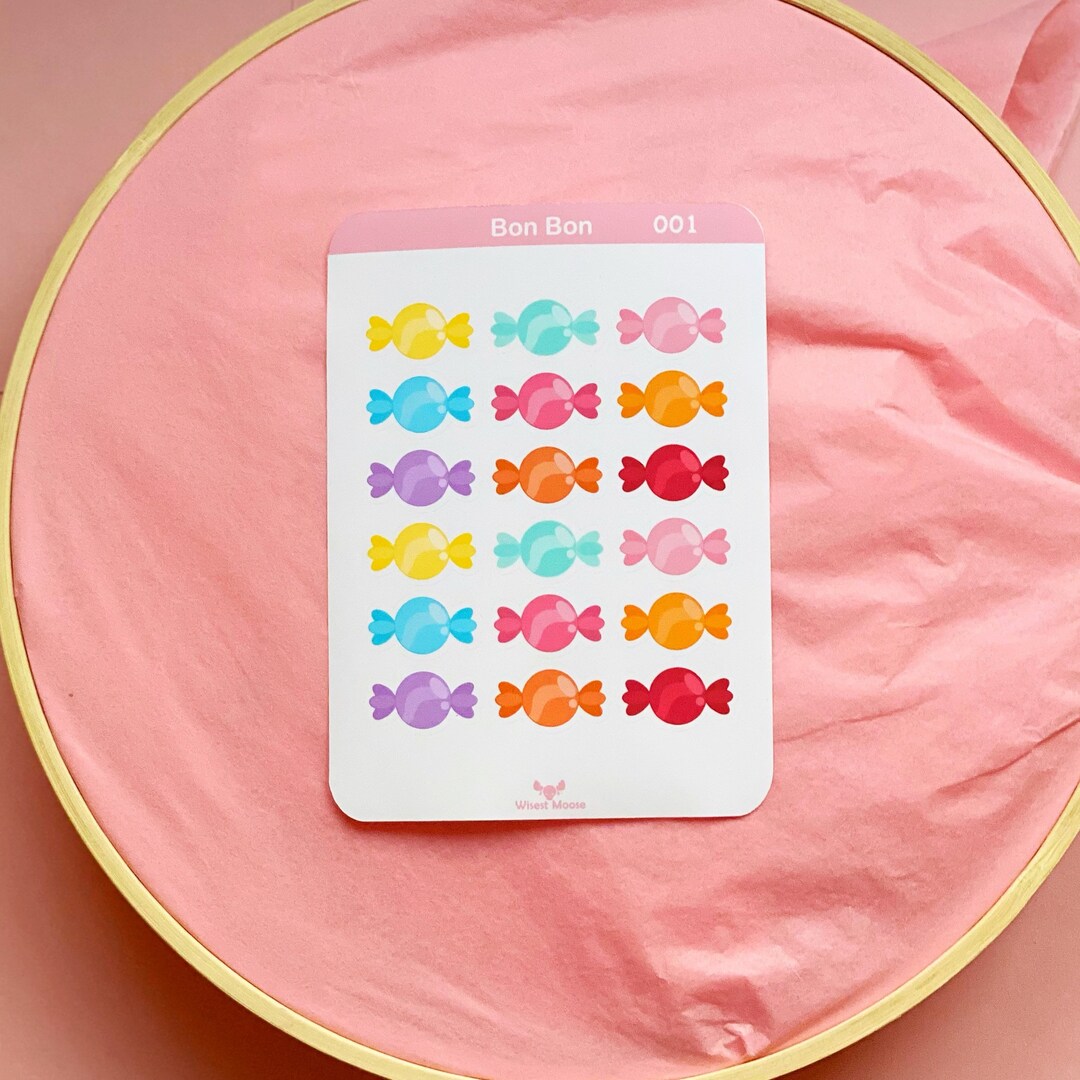 Bon Bon Sticker Sheets - Etsy
