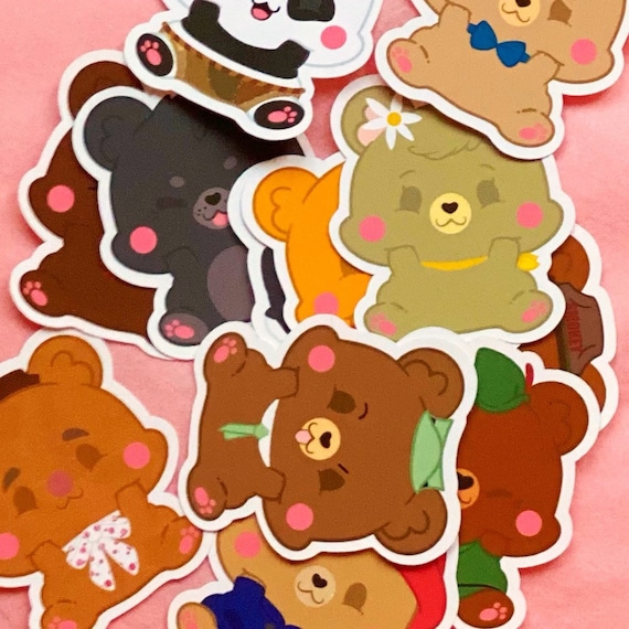 Famous Bears Sticker Pack - Etsy