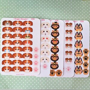 Doggo Emoji Sticker Sheets - Etsy
