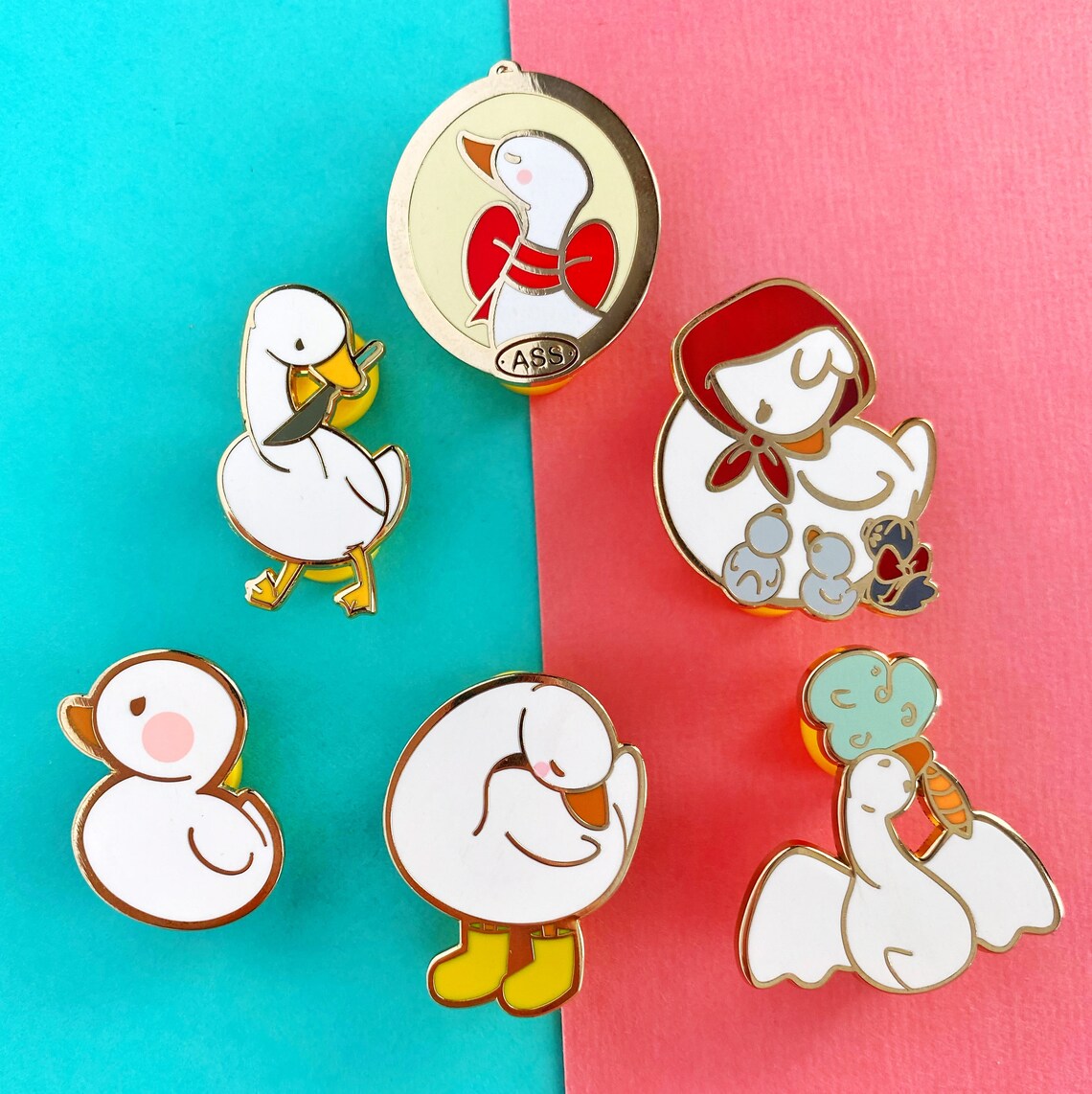 Series of Goose Hard Enamel Pins - Etsy