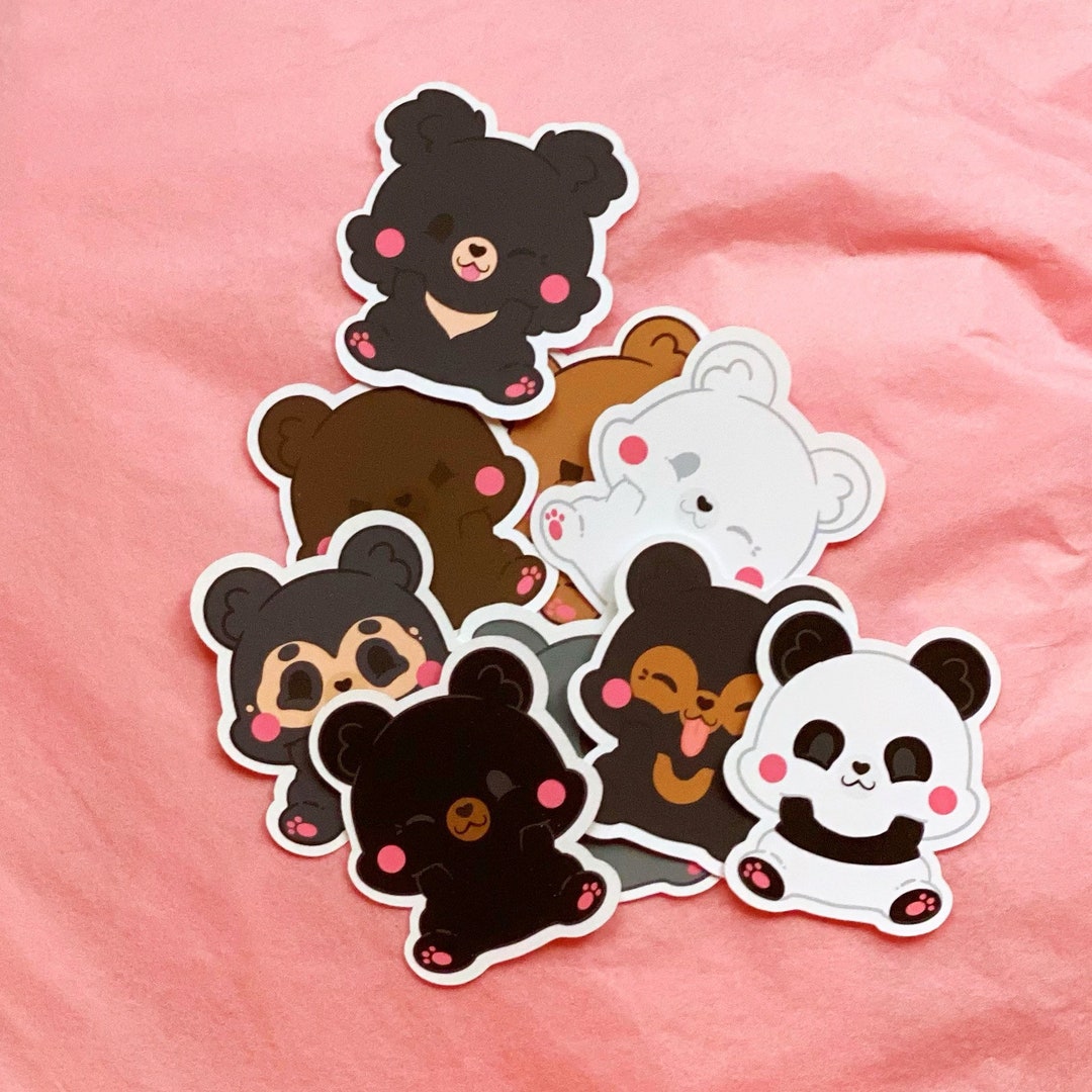 Bears of the World Sticker Pack - Etsy
