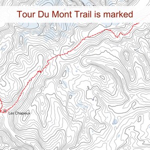 Tour Du Mont Blanc Trail Map | Refugios | TMB Map | Mont Blanc Massif ...
