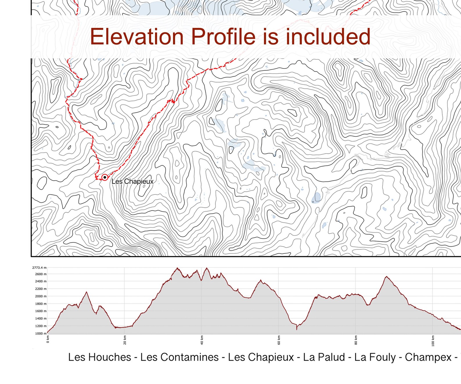 Tour Du Mont Blanc Trail Map | Refugios | TMB Map | Mont Blanc Massif ...