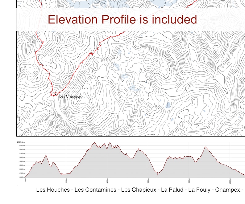 Tour Du Mont Blanc Trail Map | Refugios | TMB Map | Mont Blanc Massif ...