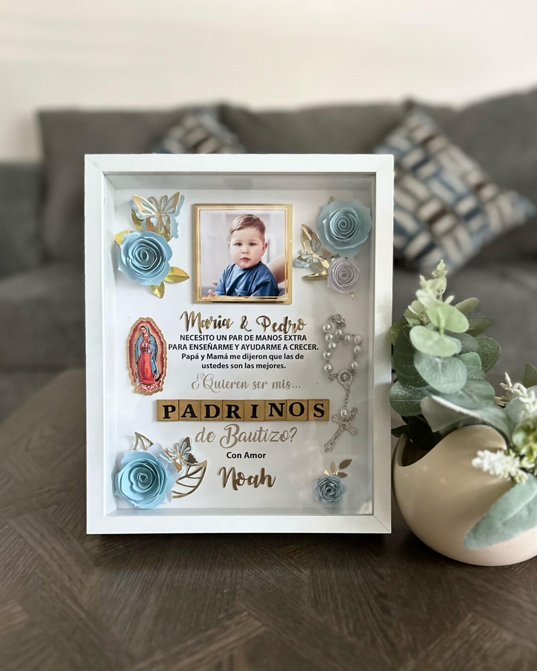 GODPARENTS PROPOSAL, Custom Shadow Box, Godmother Proposal, Godfather ...