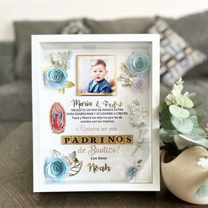 GODPARENTS PROPOSAL, Custom Shadow Box, Godmother Proposal, Godfather ...