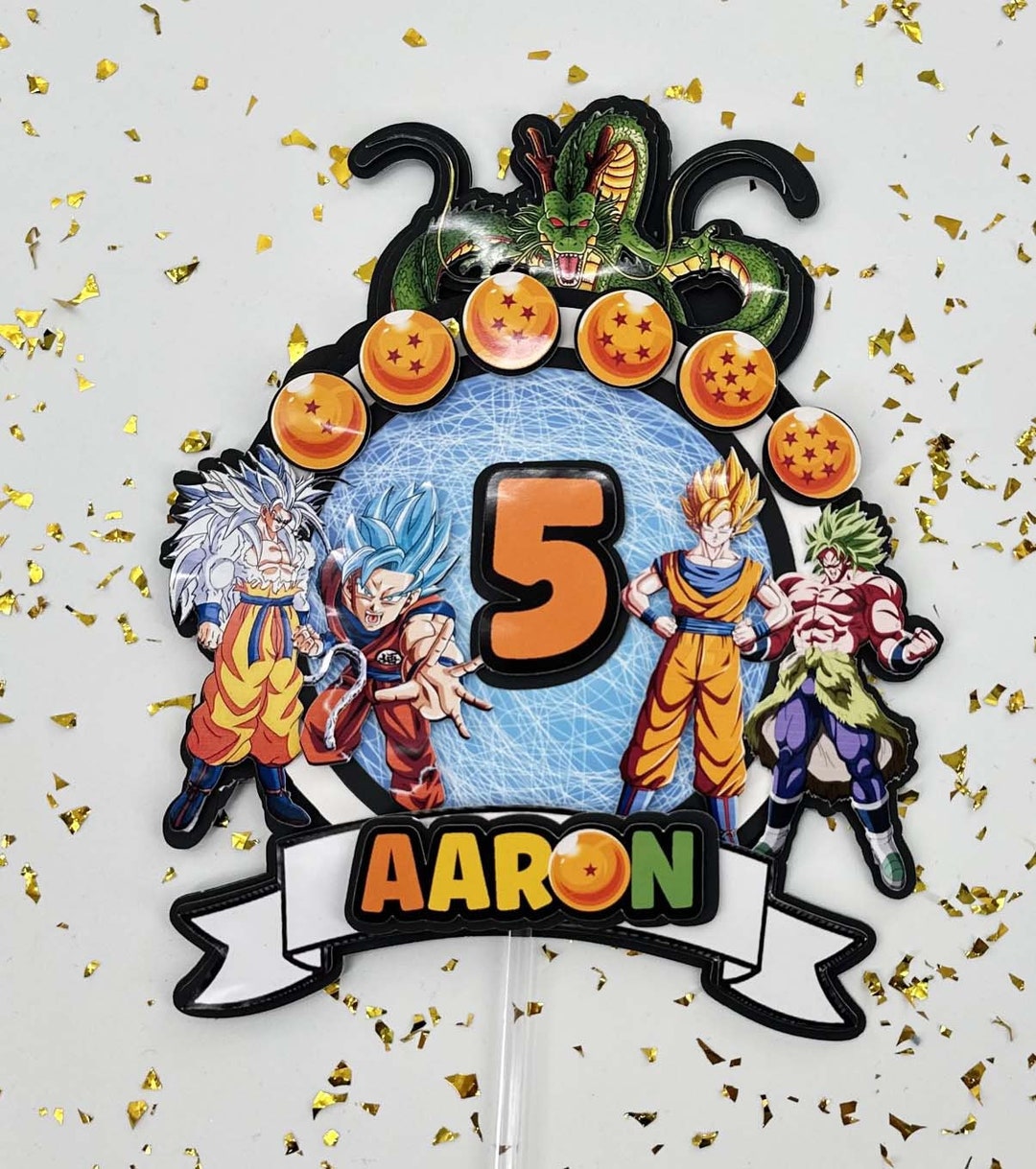 GOKU Cake TOPPER. Decoration for Cake. Goku 3D Cake - Etsy