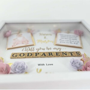 Will You Be My GODPARENTS, PROPOSAL, Custom Shadow Box, Godmother ...