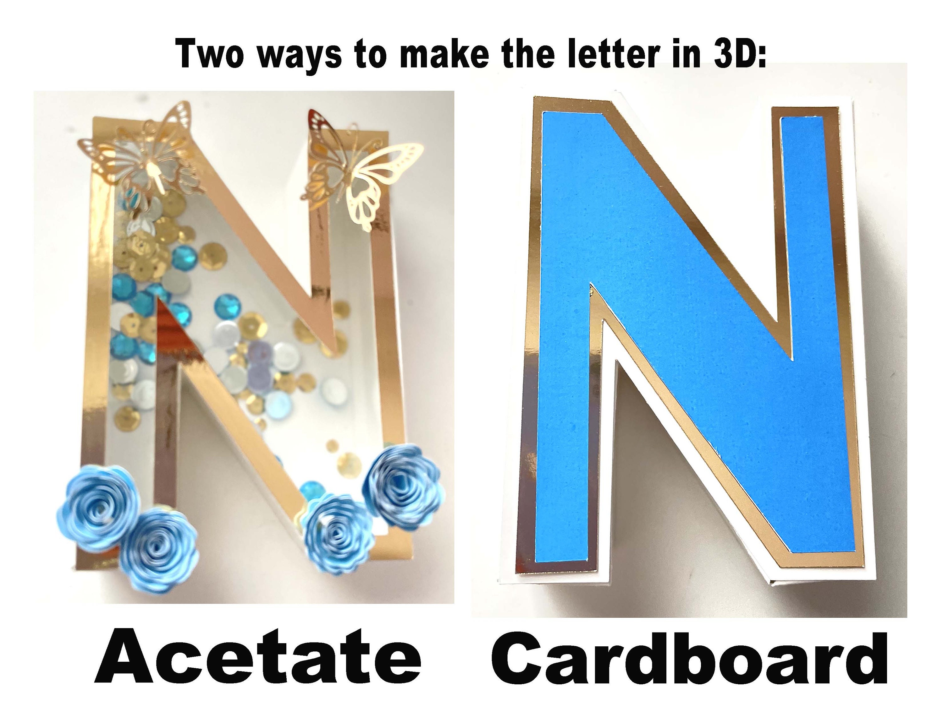 3D Alphabet LETTERS A-Z NUMBERS 0-9 SVG and Pdf Files the - Etsy