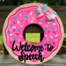 19" Sparkling Donut Welcome Birthday Door Hanger - Etsy