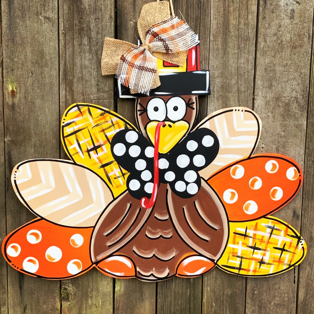 Thanksgiving Fall Turkey Door Hanger - Etsy