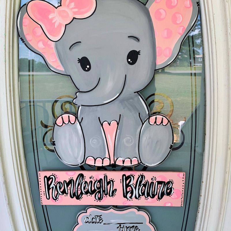 Elephant Hangers Pink - Etsy