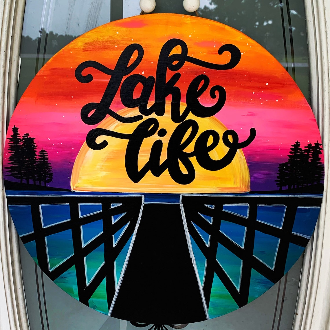 Lake Life Door Hanger Sign - Etsy
