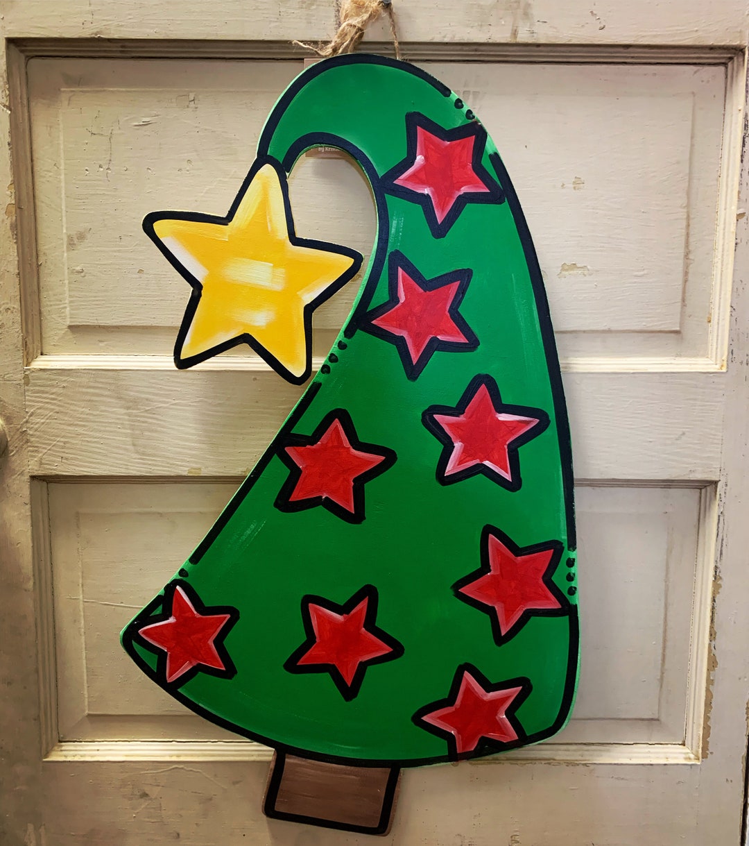 Christmas Tree Door Hanger - Etsy