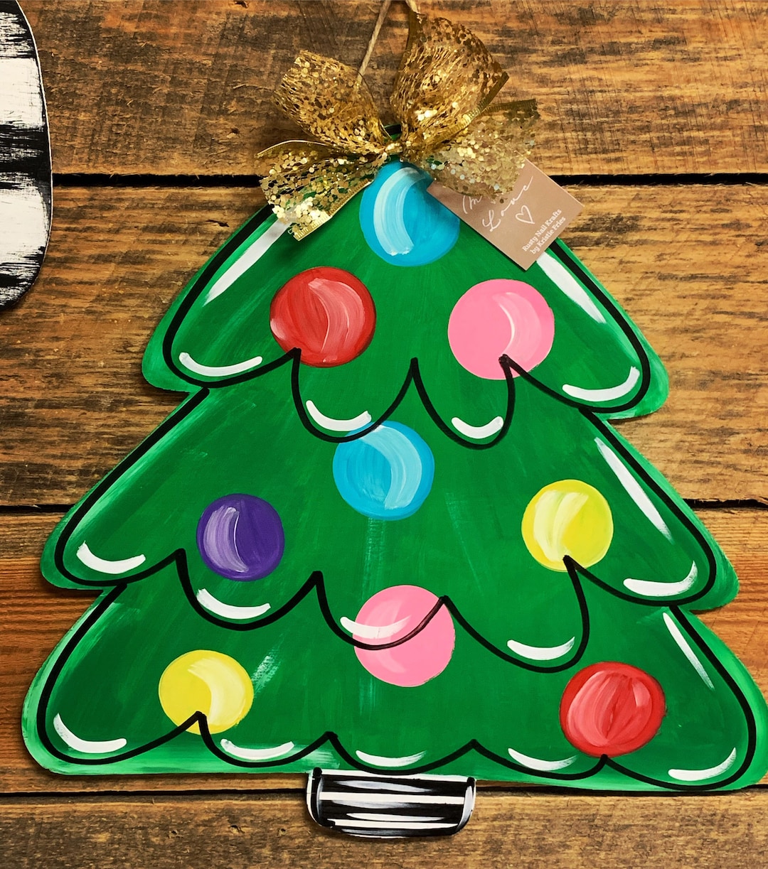 Christmas Tree Door Hanger Etsy