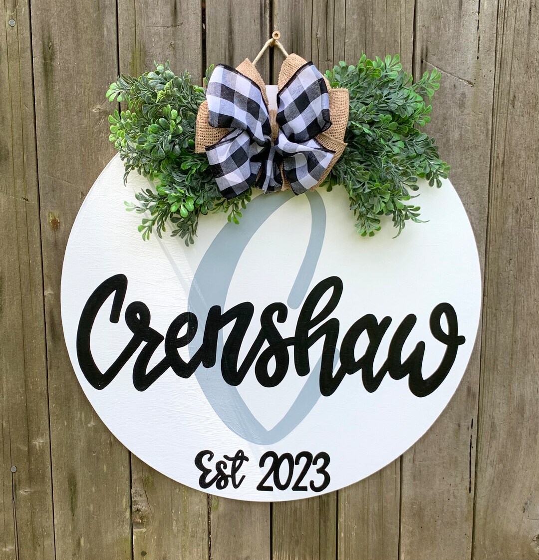 Personalized Name Door Hanger Sign - Etsy