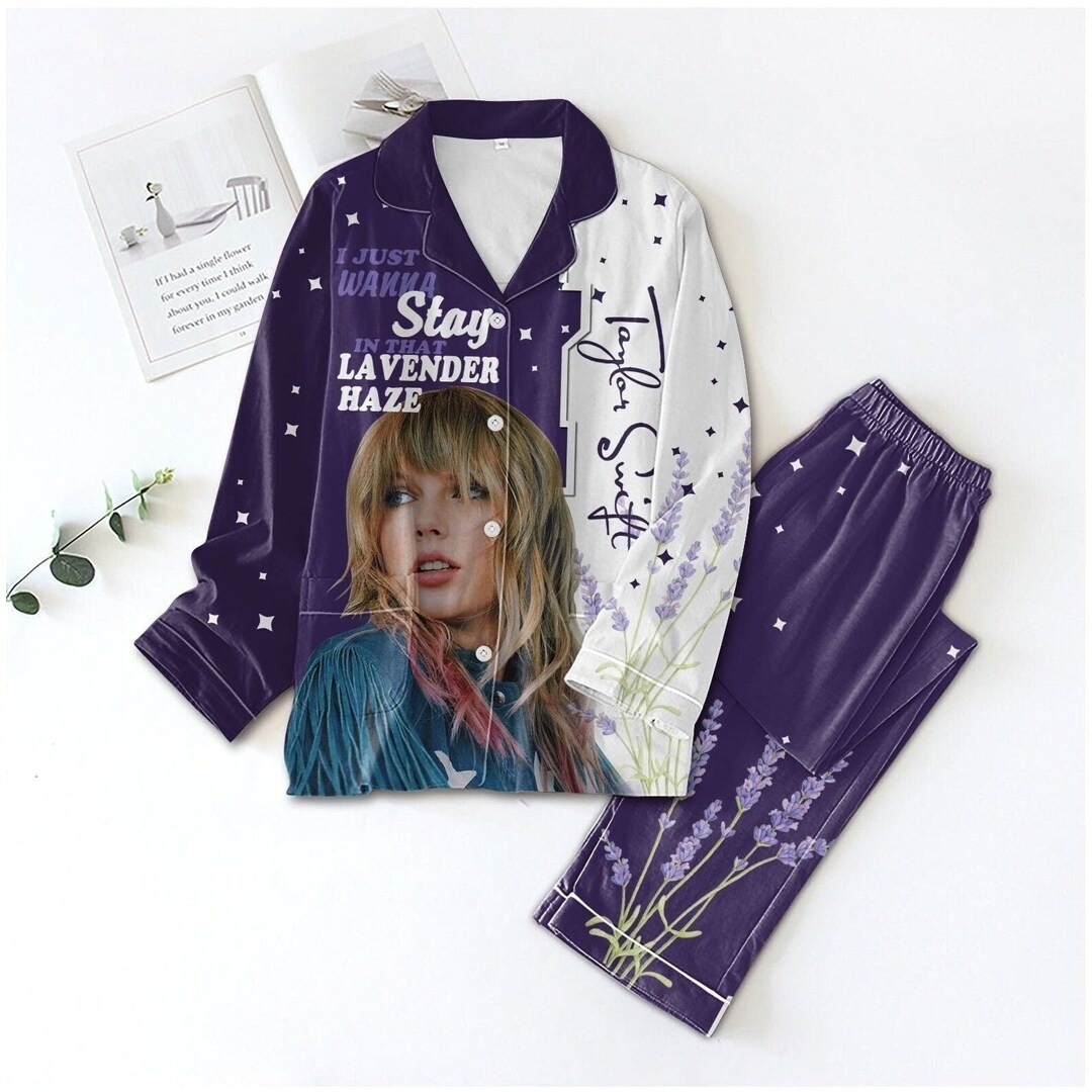 Taylor Swift I Feel the Lavender Haze Pajamas Set Taylor Eras - Etsy