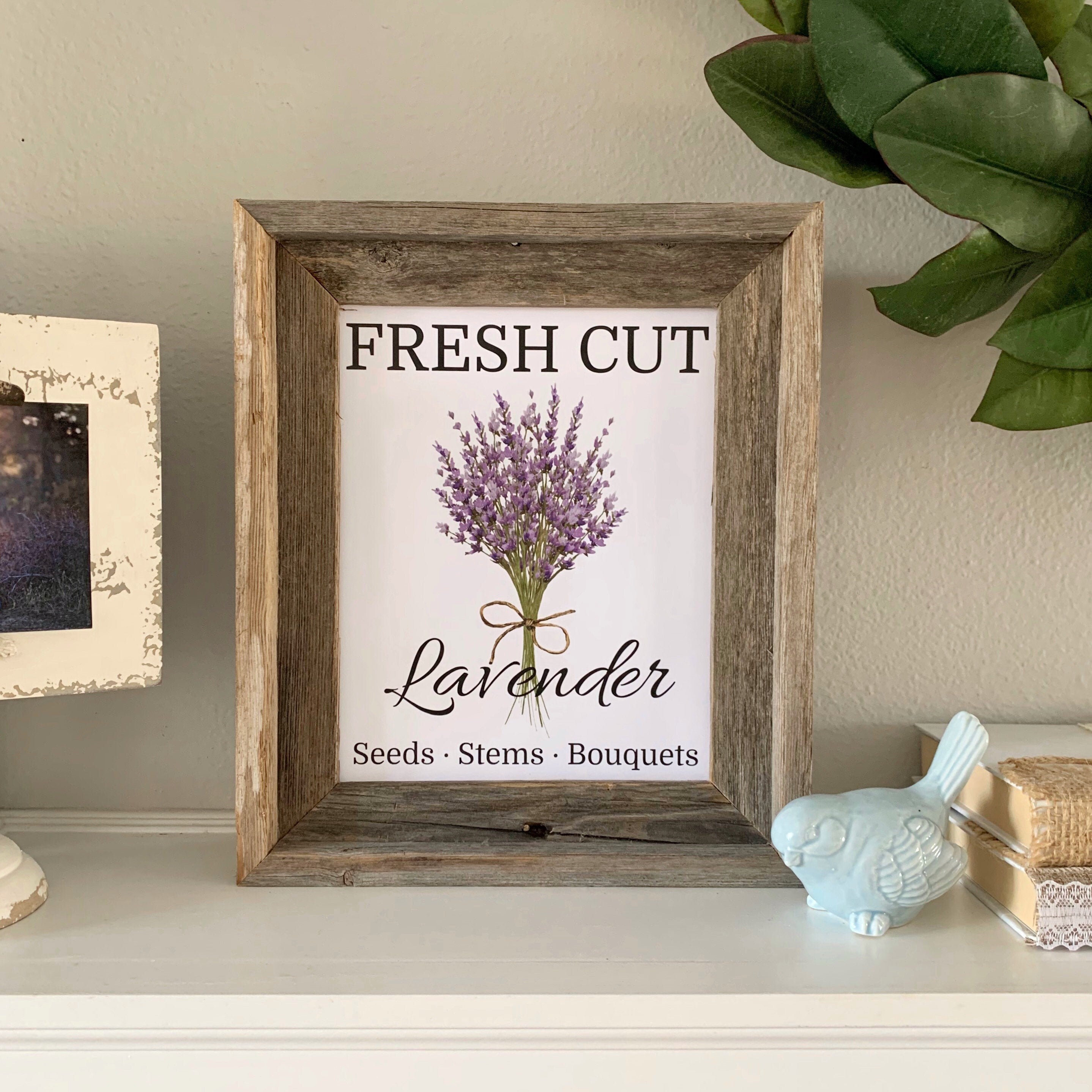 Fresh Cut Lavender 8x10 Spring Sign Printable Lavender Sign | Etsy
