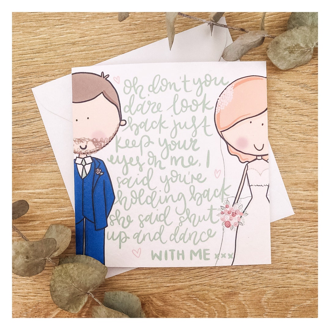 Our Song Anniversary Card / Keepsake Wedding Card / Our Song Wedding ...