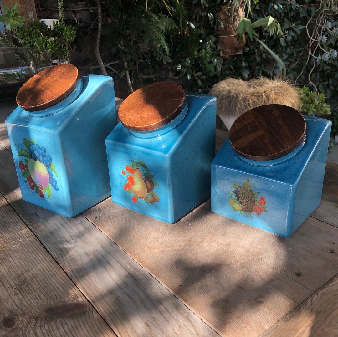 Vintage Ceramic Kitchen Storage Bins - Etsy