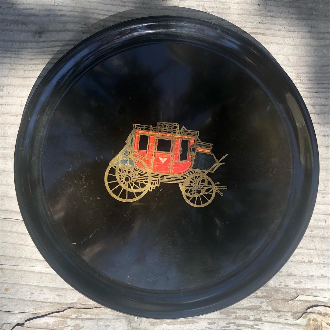 Couroc Stage Coach 10” Platter - Etsy