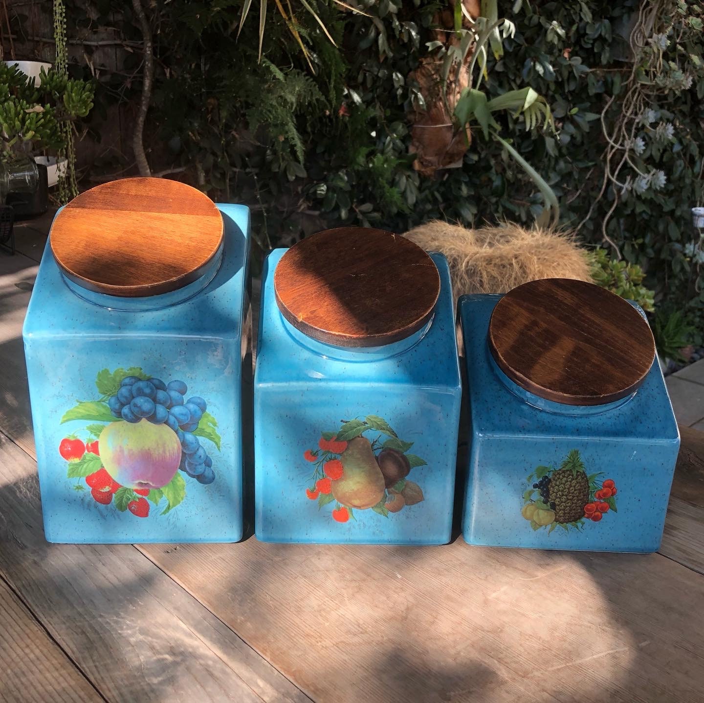 Vintage Ceramic Kitchen Storage Bins - Etsy