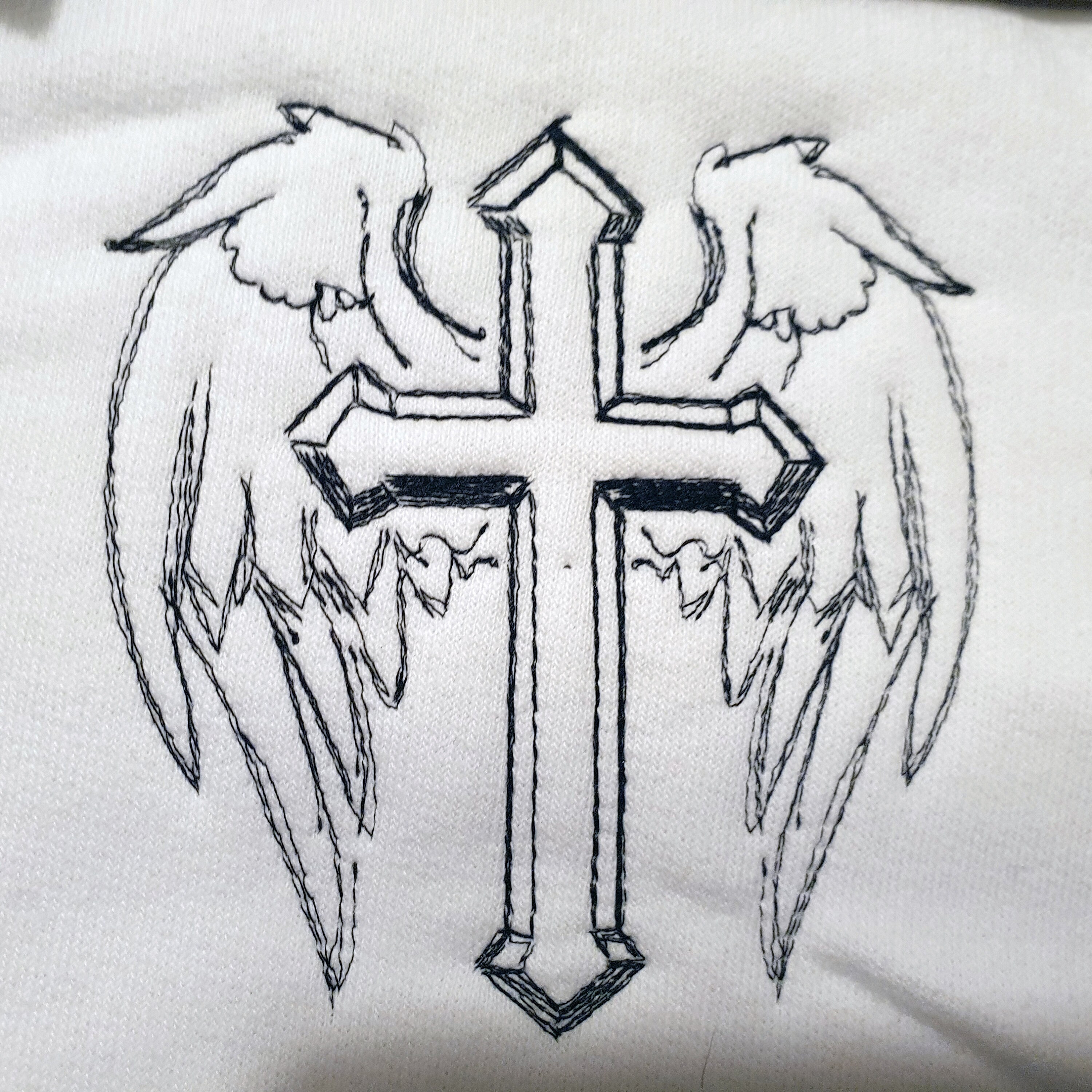 Cross Digitized Machine Embroidery Design - Etsy