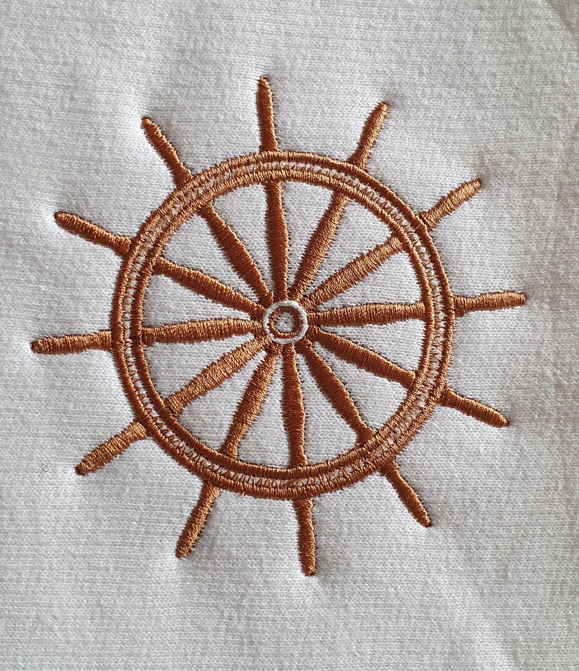 Ship / Boat Wheel Digitized Machine Embroidery Design - Etsy