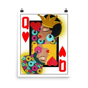The Original Queen of Hearts Poster | 16 X 20 | - Etsy