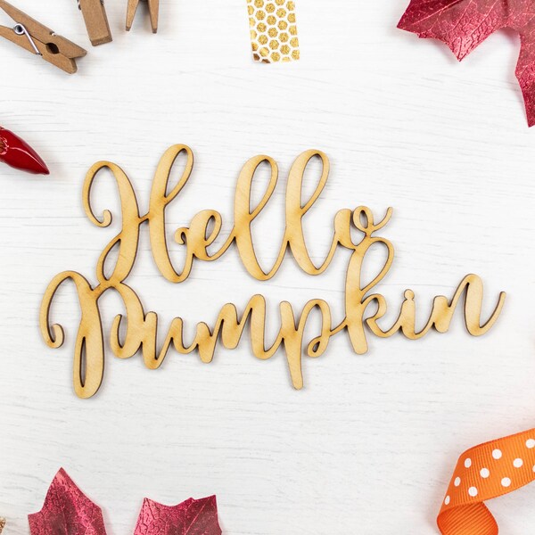Hello Pumpkin Sign - Etsy