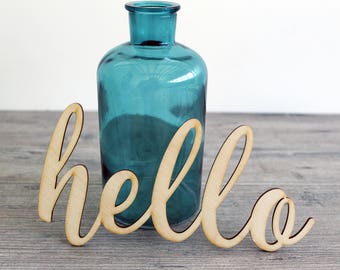 Hello sign | Etsy