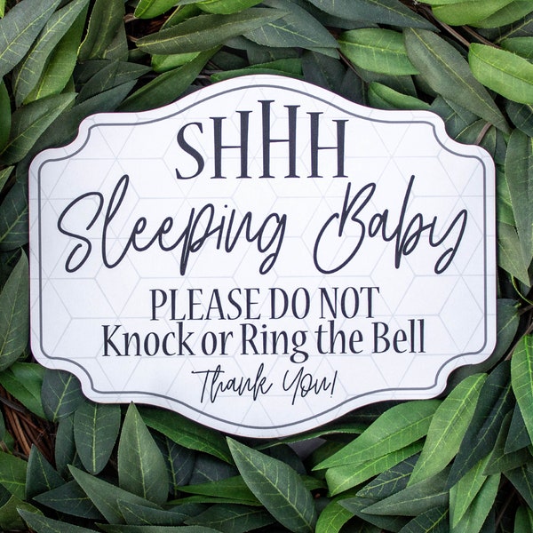 Baby Sleeping Sign - Etsy