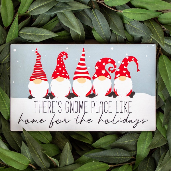 Gnome Place Like Home for the Holidays Svg - Etsy