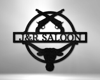 Longhorn Metal Sign - Etsy