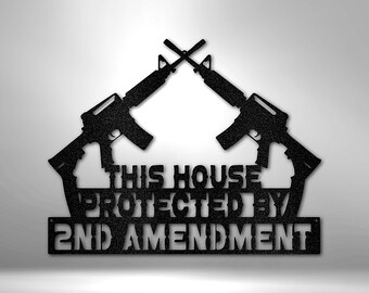 2nd Amendment Metal Sign - Etsy
