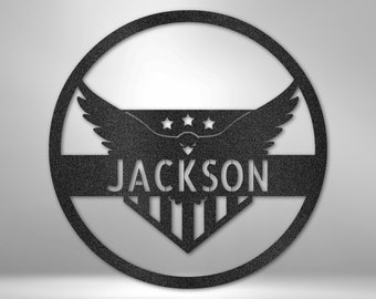 Captain America Name Sign - Etsy