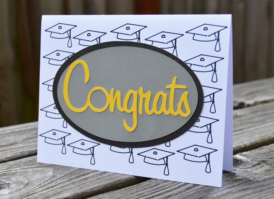 Félicitations Cap Graduation Card - Etsy France