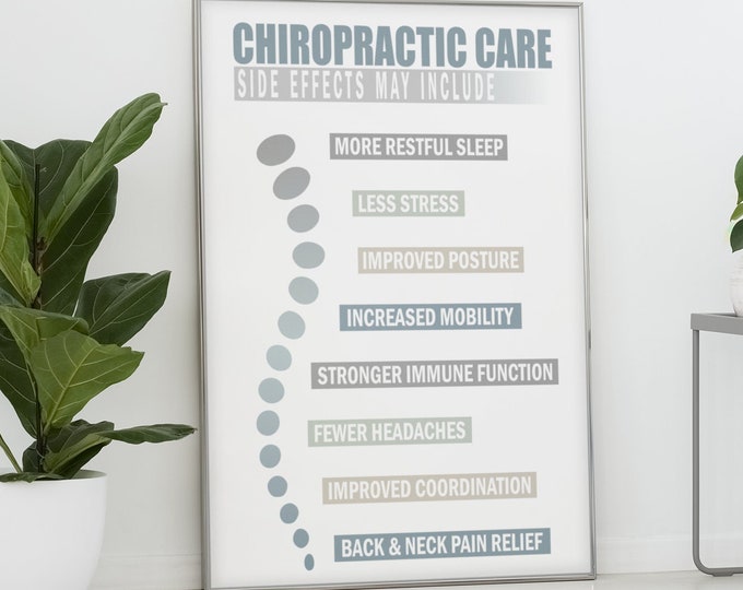 Chiropractic Care Side Effects May Include, Chiropractic Poster ...