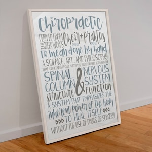Chiropractic Definition Poster, Chiropractic Office, Chiropractic ...