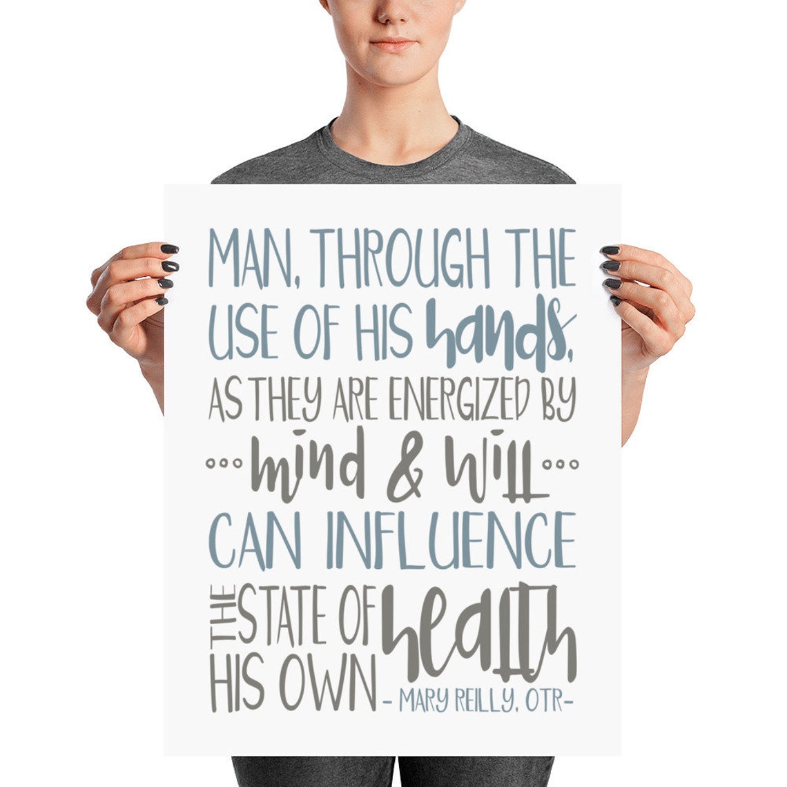 Occupational Therapy Quote Poster OT Poster Occupational - Etsy