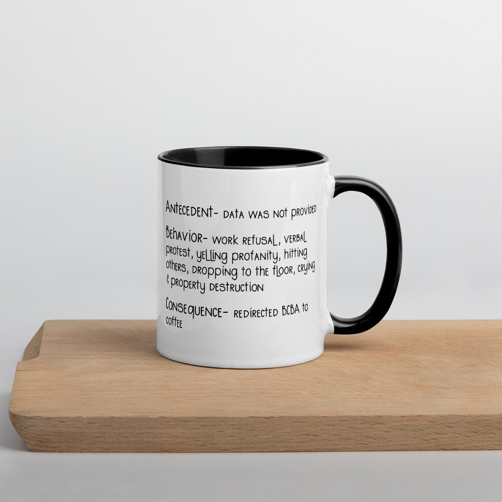Antecedent Behavior Consequence ABC Mug Aba Therapist Mug - Etsy