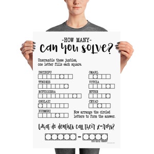 Dentistry Word Jumble Puzzle, Dental Office Decor, Dental Art, Dentist ...