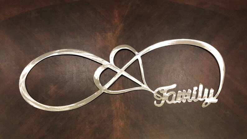 Infinity Family Family Infinity Metal Art Metal Wall Art - Etsy