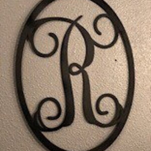 Monogram Metal Sign - Etsy