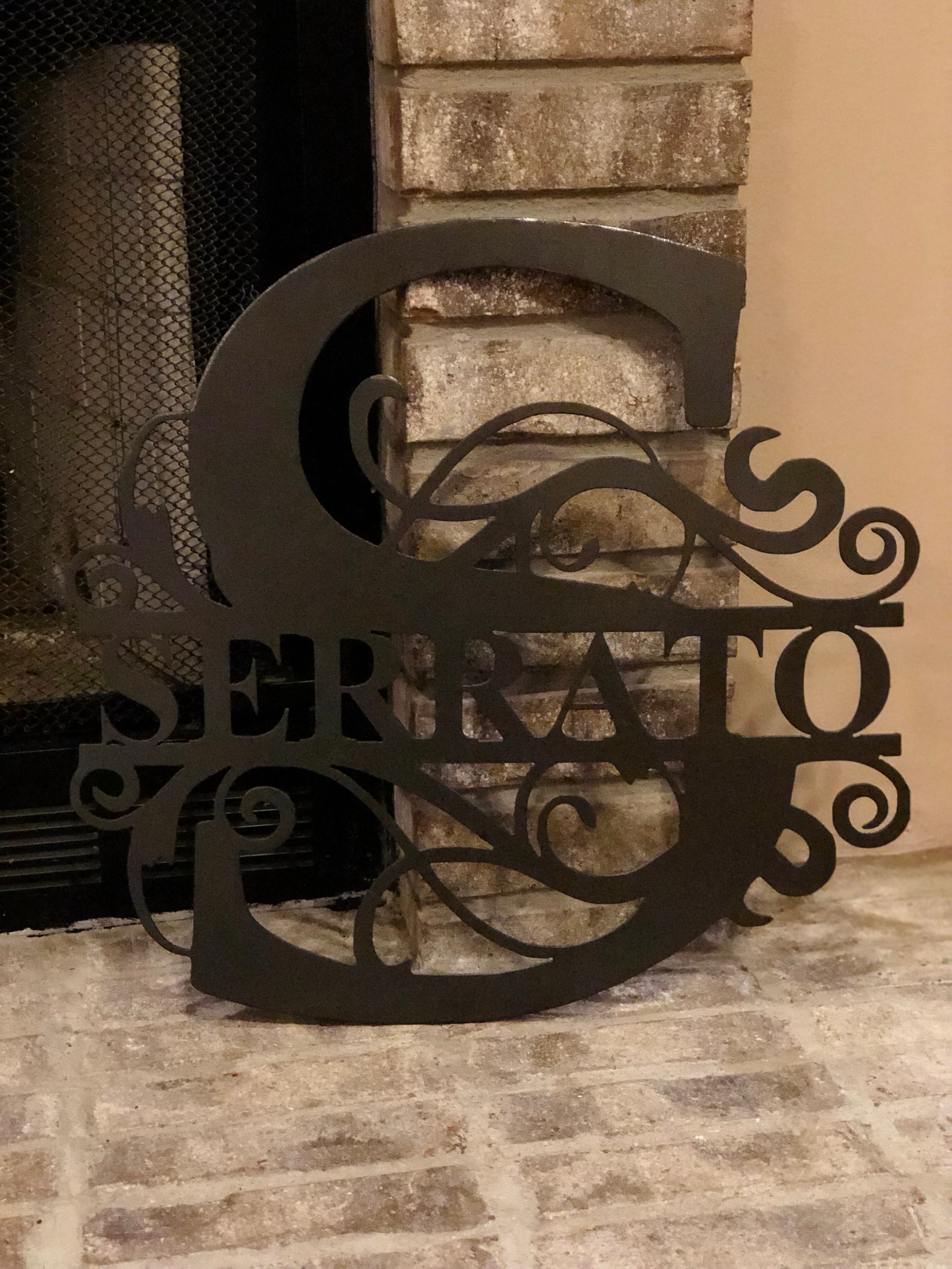 Metal Monogram Sign Metal Monogram Art Monogram Sign Metal - Etsy Italia
