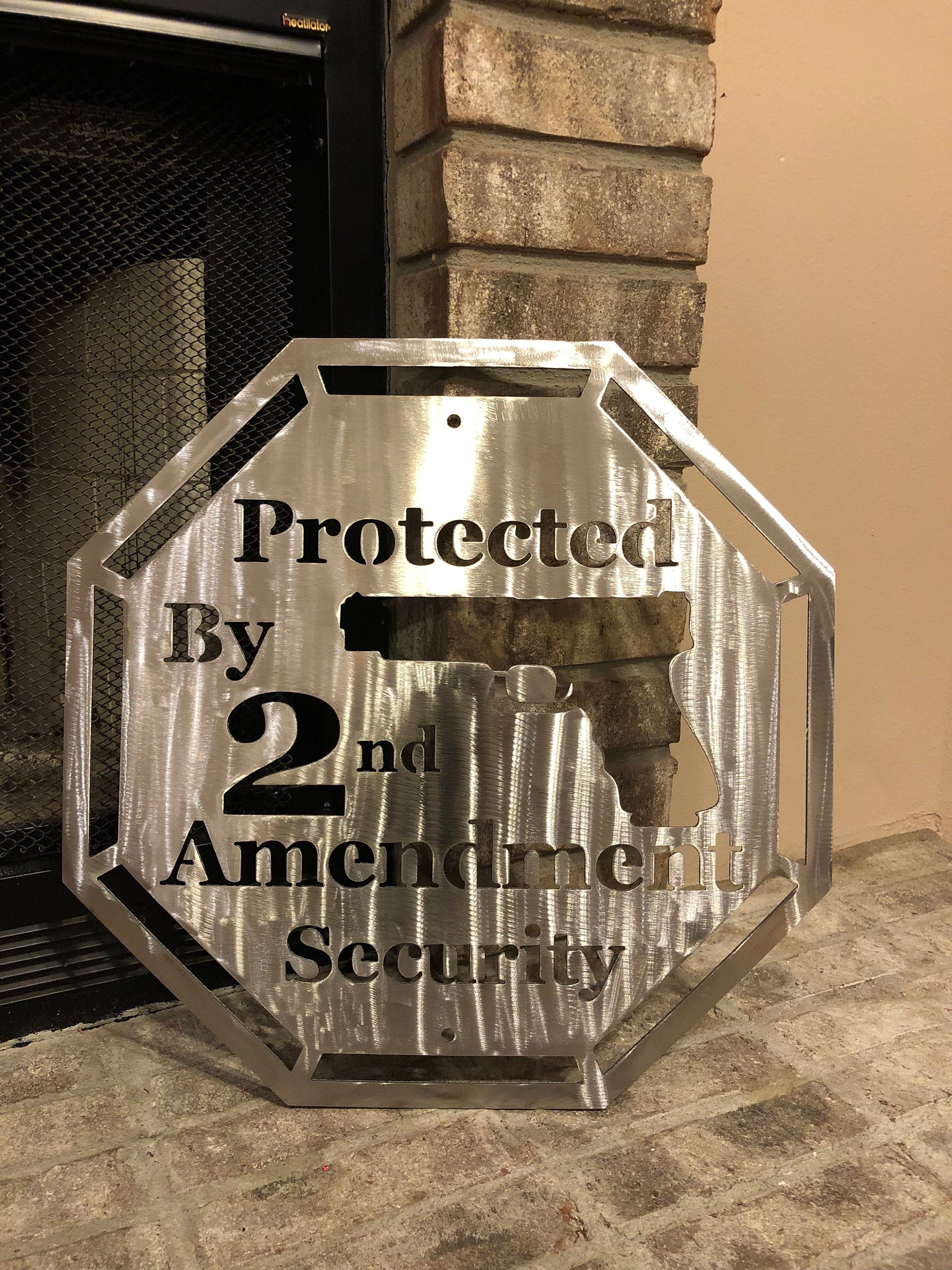 Protected By 2nd Amendment Metal Art Metal Wall Art Home | Etsy
