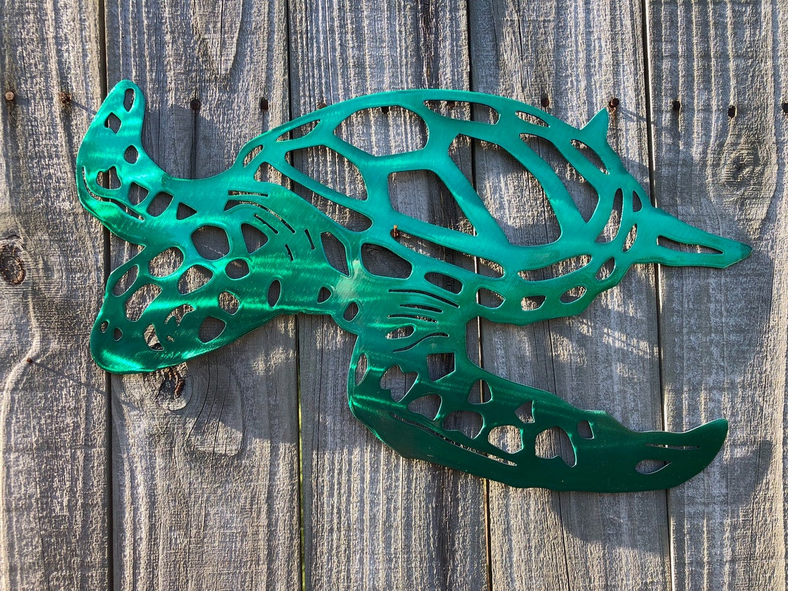 Sea Turtle Metal Art Metal Wall Art Wall Art Home Decor - Etsy