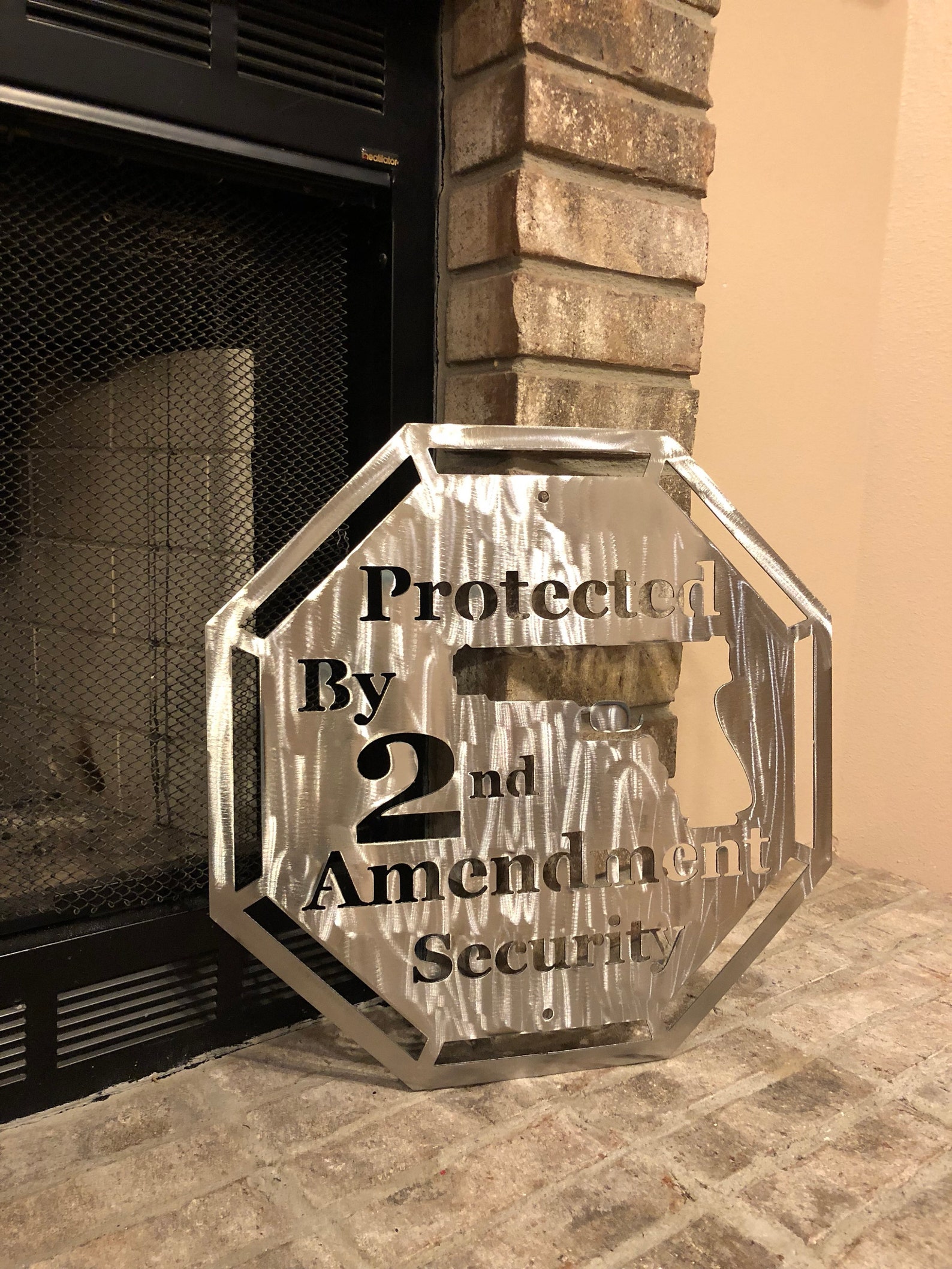 Protected By 2nd Amendment Metal Art Metal Wall Art Home | Etsy