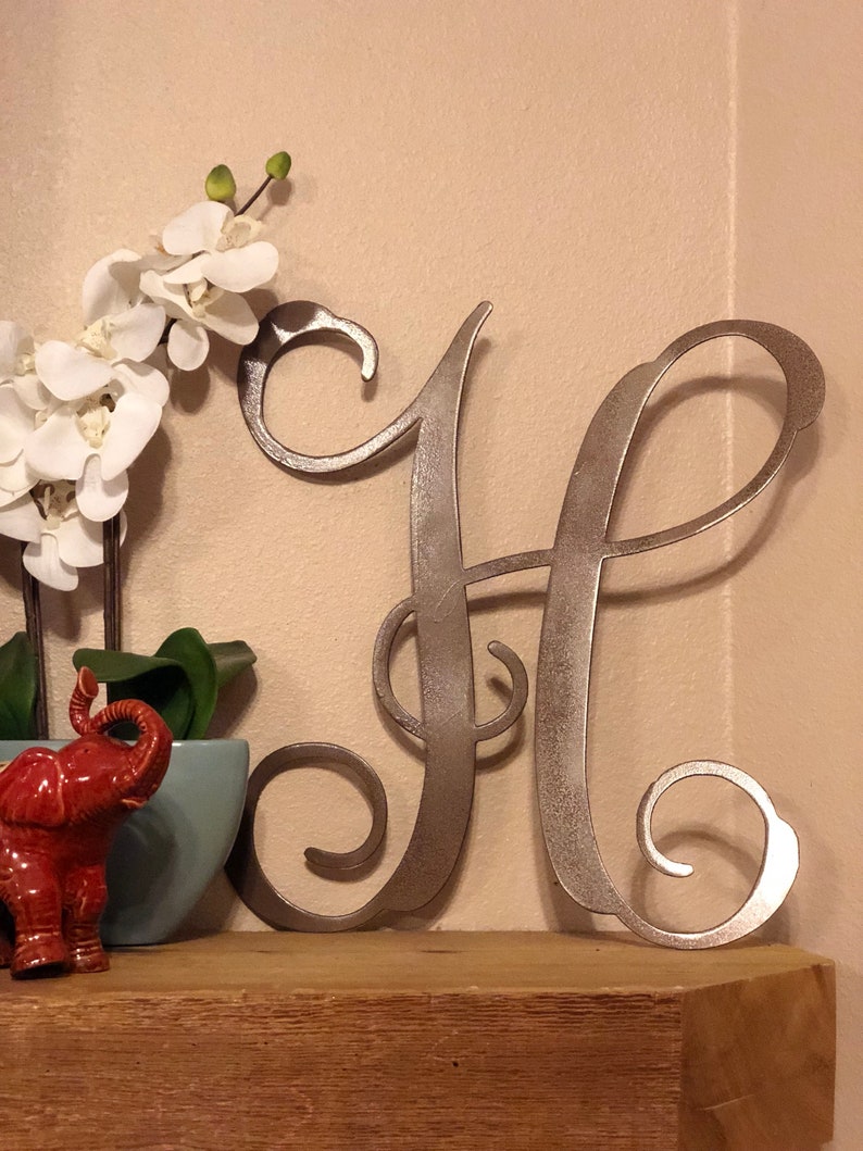 Monogram Letters Monogram Sign Metal Monogram Home Decor - Etsy UK