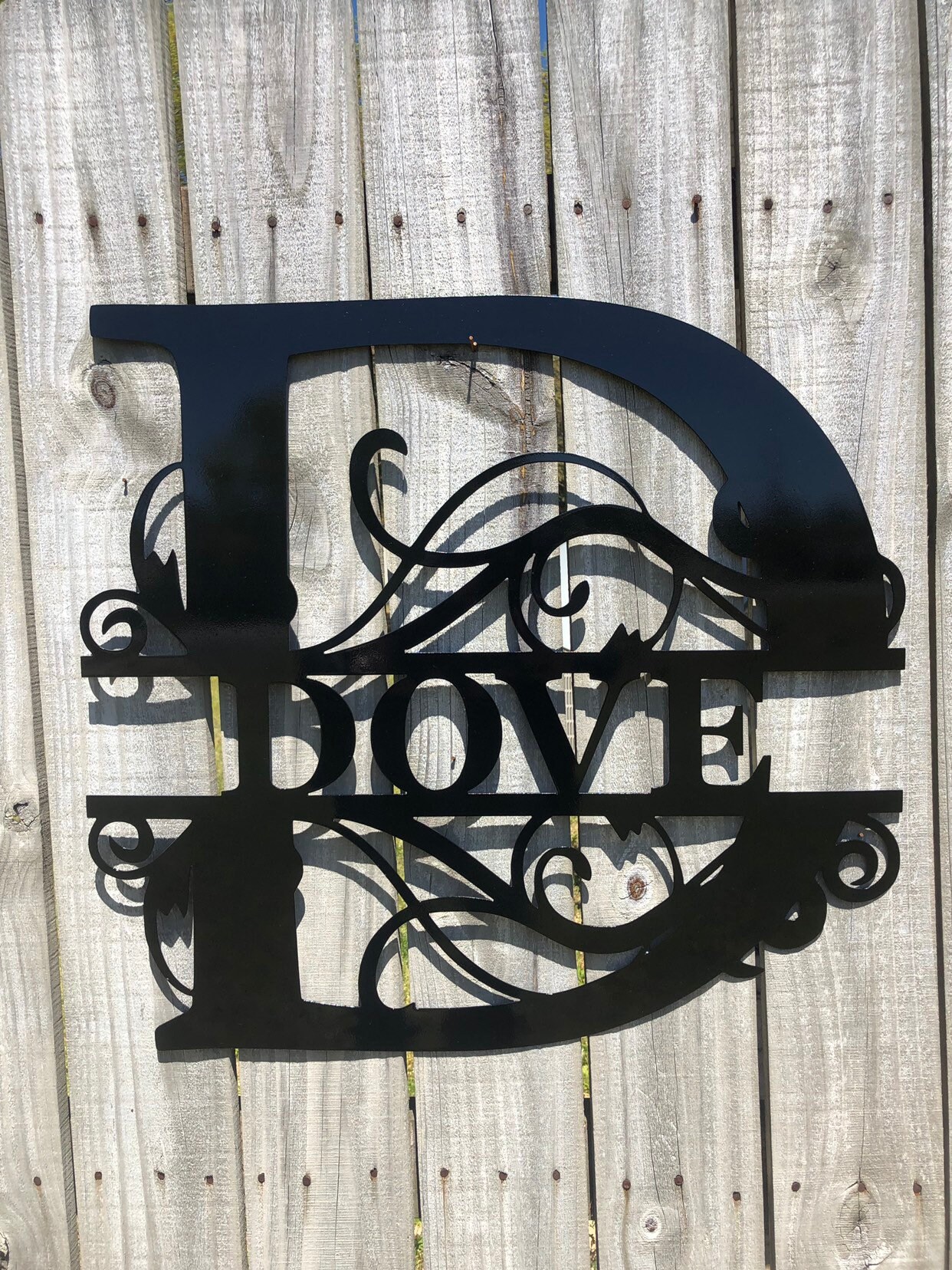 Metal Monogram Sign Metal Monogram Art Monogram Sign Metal | Etsy